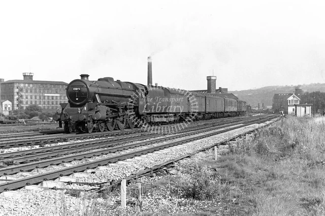 PHOTO BRITISH RAILWAYS Steam Locomotive Class 5MT 45045 at Mirfield £1. ...