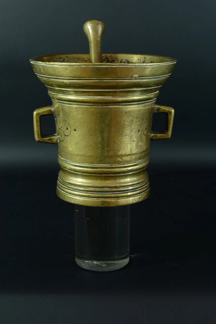BEAU MORTIER GOTHIQUE Pastille Viollet le duc HAUTE EPOQUE BRONZE ...