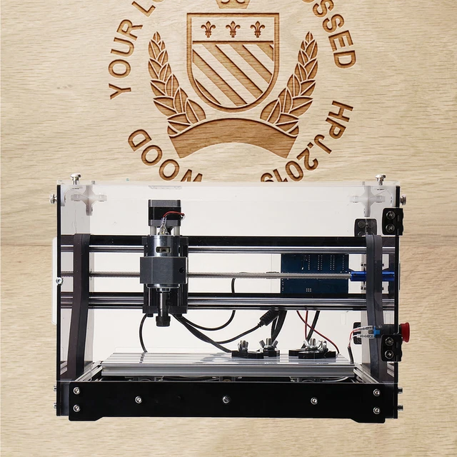 DESKTOP CNC ROUTER Machine 3018-SE V2 with Transparent Enclosure 3-Axis ...