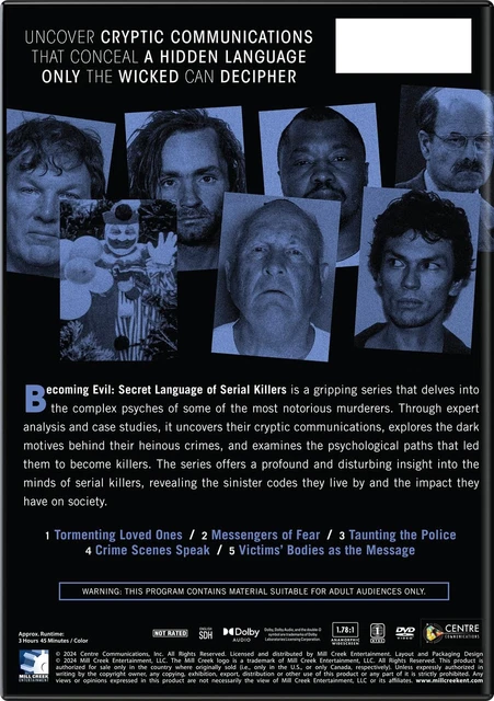 BECOMING EVIL: SECRET Language of Serial Killers (DVD) Various Ronald C ...