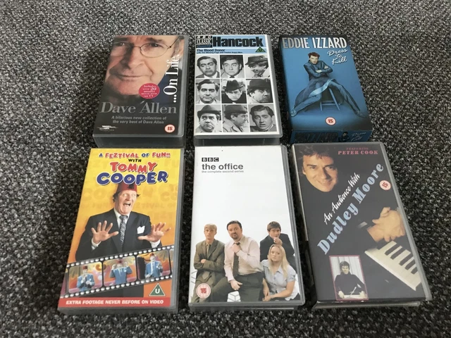 6 X VIDEO Classic Comedy Set Hancock Dave Allen Tommy Cooper Dudley ...