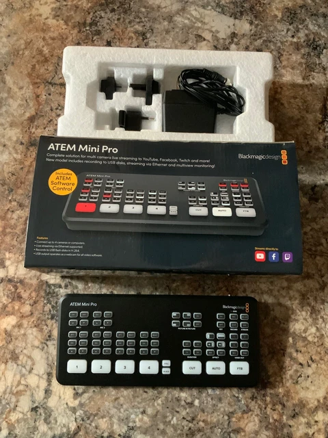 BLACKMAGIC DESIGN ATEM Mini Pro Production Switcher - SWATEMMINIBPR ...