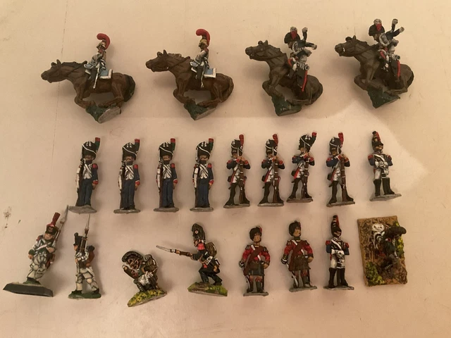 21 ELITE MINIATURES British French Infantry Cavalry Napoleonic Pro ...