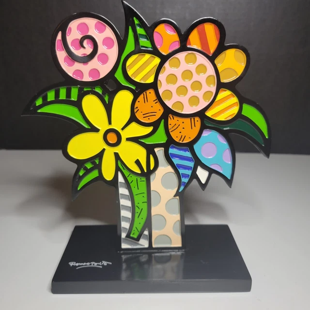 ROMERO BRITTO TABLE Deco Van Britto Figurine 2008 Giftcraft 14072 ...