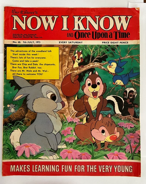 MAGAZINE - VINTAGE Magazine Walt Disney's Now I Know No.40 7th July ...
