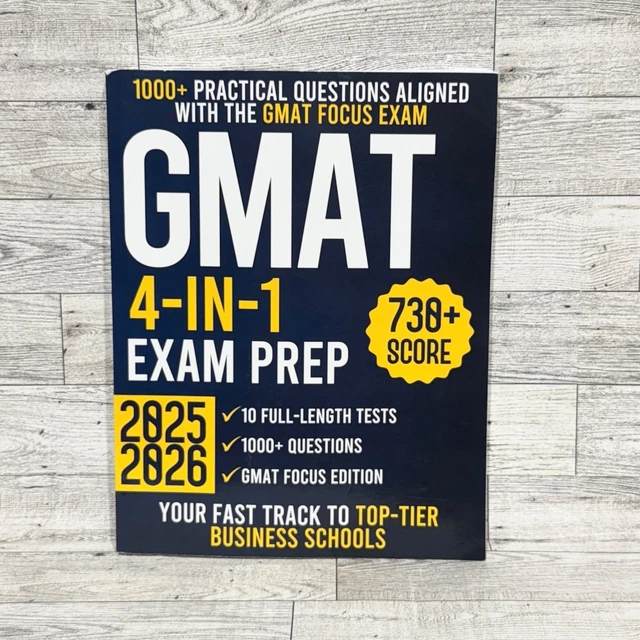 GMAT 4-IN-1 EXAM Prep 1000+ Practical Questions 2025/2026 £20.01 ...