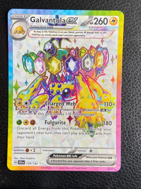 GALVANTULA EX 159/142 Stellar Crown (Pokemon) Full Art Ultra Rare £7.50 - PicClick UK