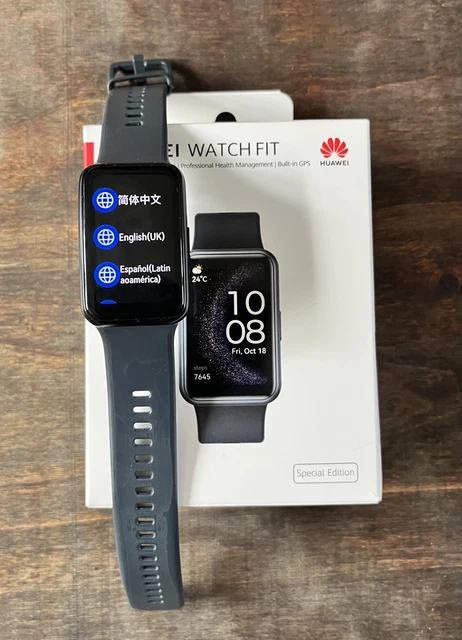 HUAWEI WATCH FIT SE, GPS, Polymer Case -Starry Black., boxed with charging lead £19.88 - PicClick UK