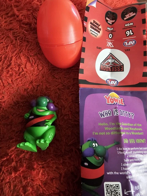 2023 COLLECTABLE ESSENDON Bombers Afl Yowie 'Ditty' Discontinued Toy ...