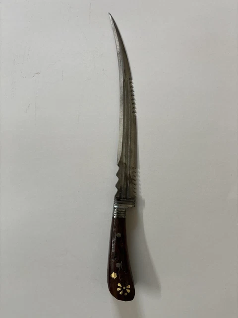 ROSEWOOD DAGGER DIRK Poniard Machete Curved Khyber Jambia Shank Cleaver ...