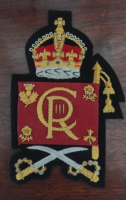 GRENADIER GUARDS CSM Rank Insignia New Kings Cypher and Kings Crown ...