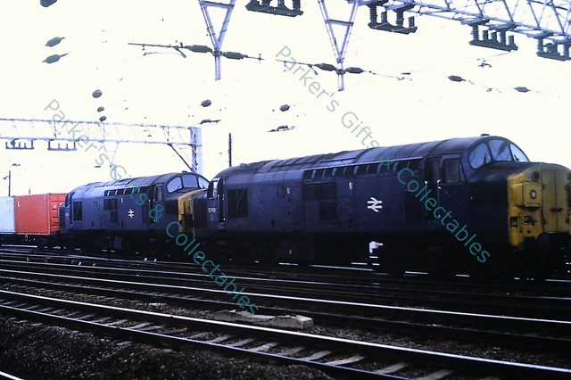 ORIGINAL 35MM RAILWAY Slide Diesel Electric Locomotive 37001 Stratford ...