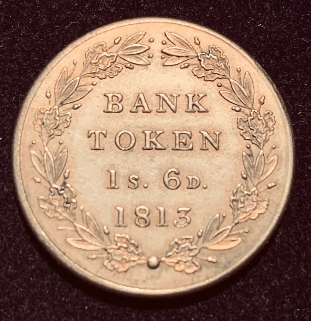1813 🇬🇧 GEORGE III Historical Token Bank of England 1SH6P £22.80 ...