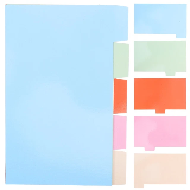 15 SHEETS PORTABLE Tab Dividers Writable Tabs Notebook Tabs Paper Index ...