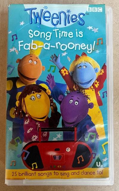 TWEENIES SONG TIME Is Fab-A-Rooney! VHS Video Cassette Tape PAL UK BBC ...