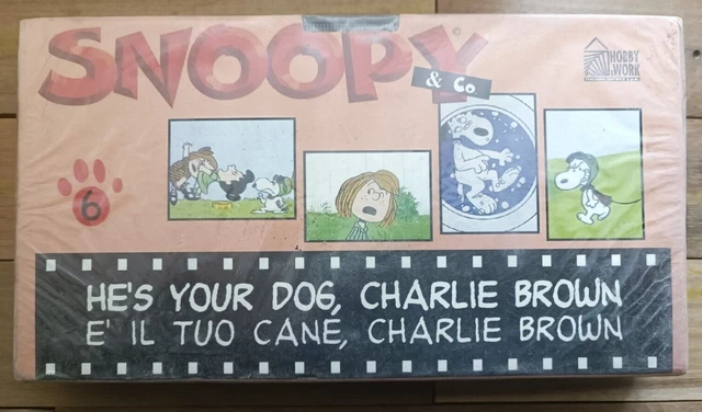 SNOOPY, CASSETTE VHS N.6 Della Hobby Work- Jamais Utilisé INCELOFANATA ...