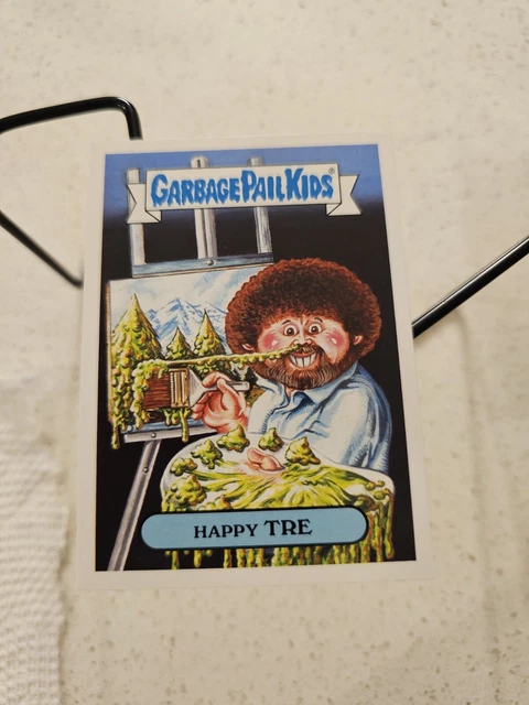 GARBAGE PAIL KIDS We Hate the 80s 2018 7b Happy TRE * Bob Ross* pack ...