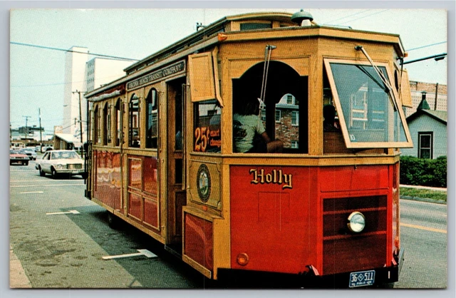 VIRGINIA BEACH VA Trolley Bus "Holly" 25¢ Fare Chrome Postcard $4.09 ...