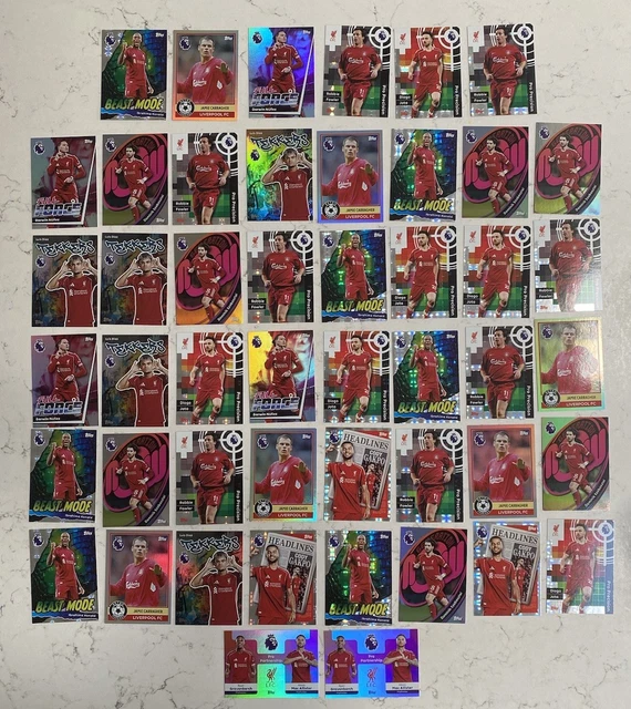 TOPPS 2026 PREMIER League Football Trading Cards Liverpool Silver ...