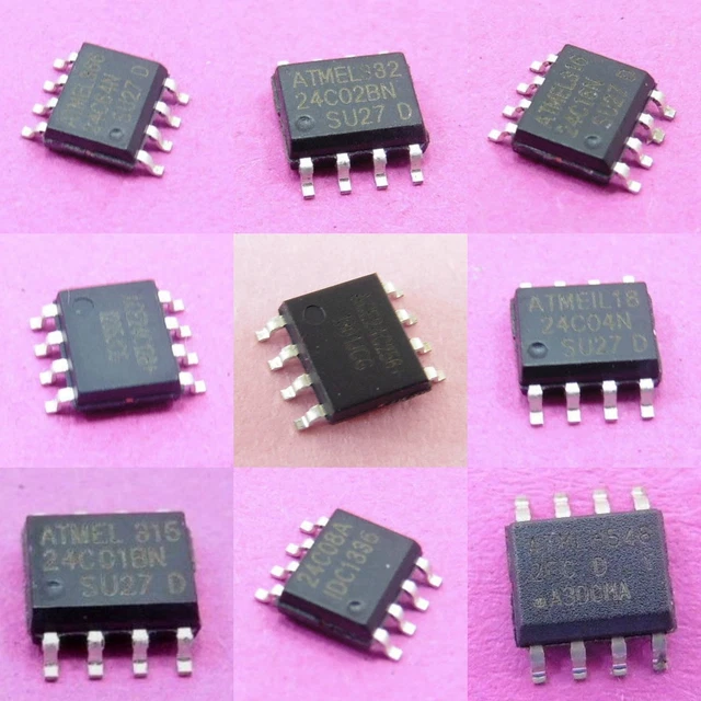 INTEGRATED CIRCUITS EEPROM Two-wire Serial Memory SMD Chip I2C IIC SO-8 ...