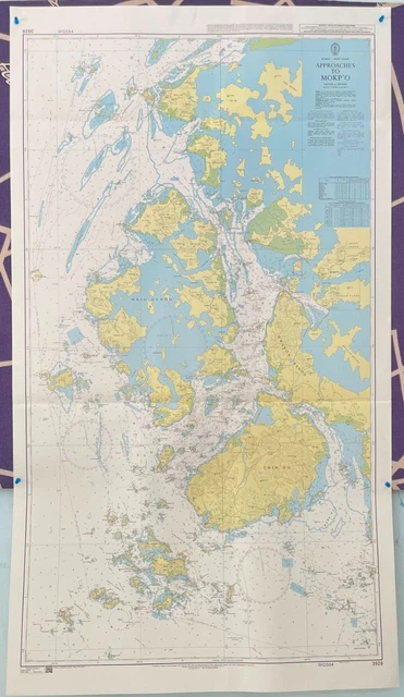 AMIRAUTÉ 3982 KOREA-WEST Coast Approches Pour Mokp 'Carte Vintage ...