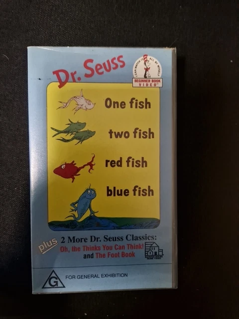 DR SEUSS VHS One Fish Two Fish Red Fish Blue Fish £6.95 - PicClick UK