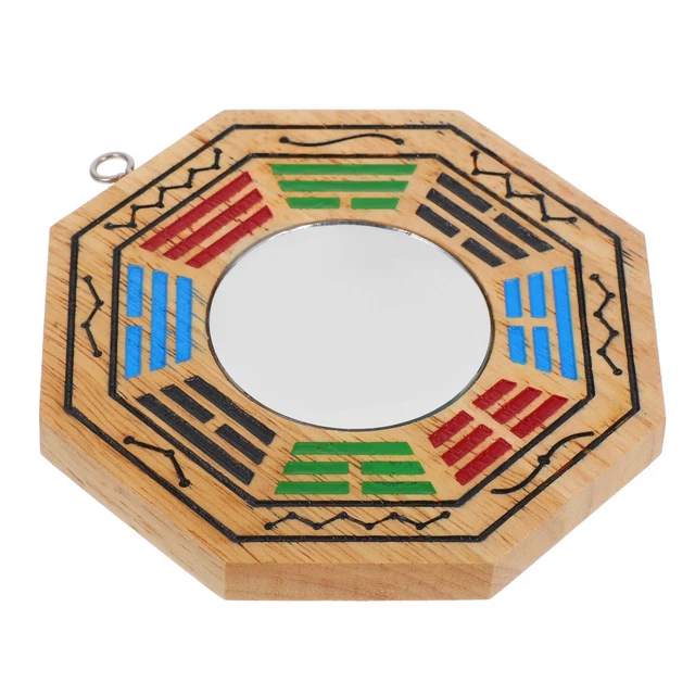 EXORCISM TAI CHI Eight Diagrams Mirror Delicate Wooden Made Decorative ...