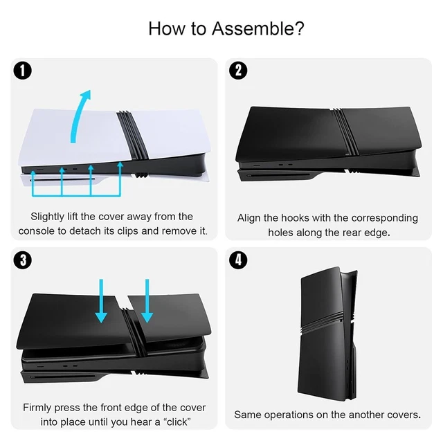 FOR PS5 PRO Console Shell Replacement Set 5 Pieces Protective Casing ...