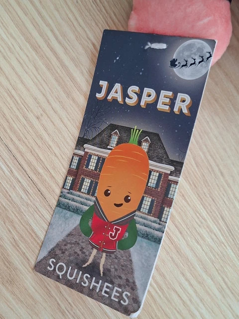 ALDI KEVIN CARROT Jasper Squishees Soft Toy Plush 18" Christmas Promo ...
