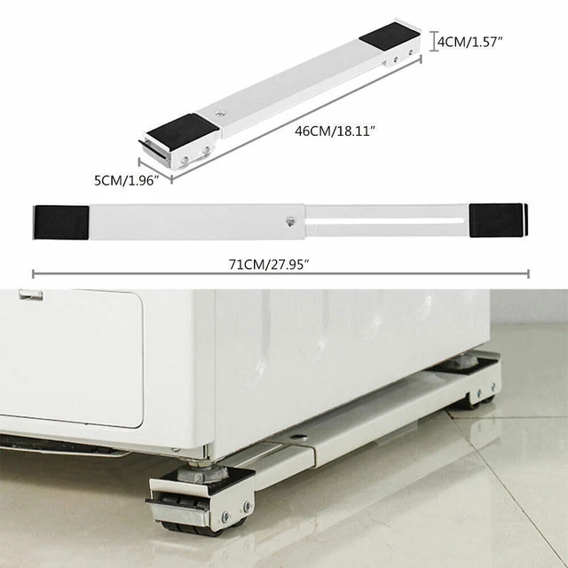 MOVABLE REFRIGERATOR WASHING Machine Bracket Mobile Base Rack Stand ...