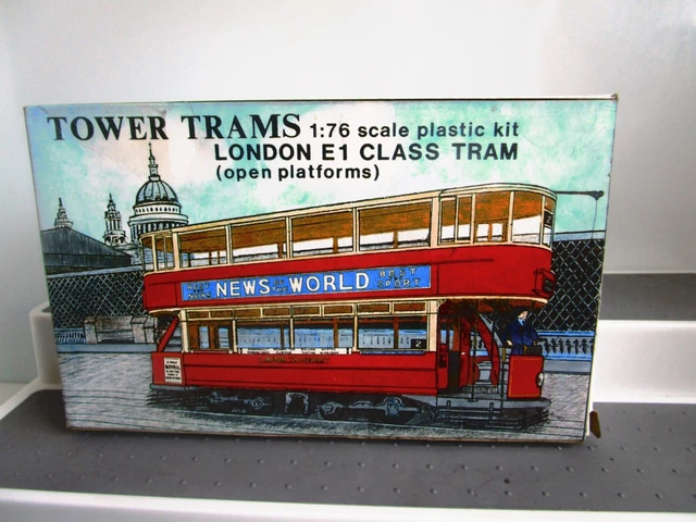 TOWER TRAMS - 1:76 London E1 Class -Open Platforms Plastic Tram Kit ...