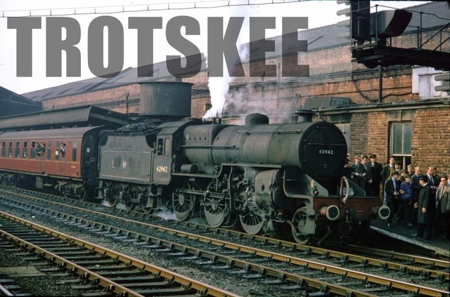 35MM SLIDE BR British Railways Steam Loco 42942 Class CRAB Wakefield ...