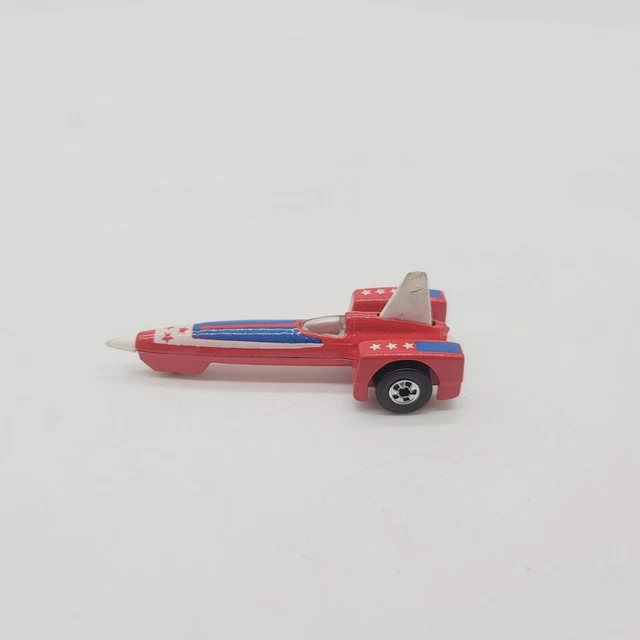 VINTAGE HOT WHEELS Die Cast 1979 Evil Knievel Rocket Car - Red White ...