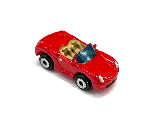 MICRO MACHINES VINTAGE Galoob 1998 Porsche Boxster Red Convertible Car ...