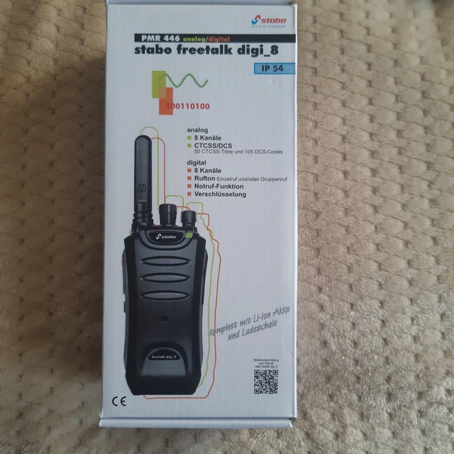 STABO FREETALK DIGI 8 DMR /PMR Funkgerät analog & digital EUR 40,00 ...