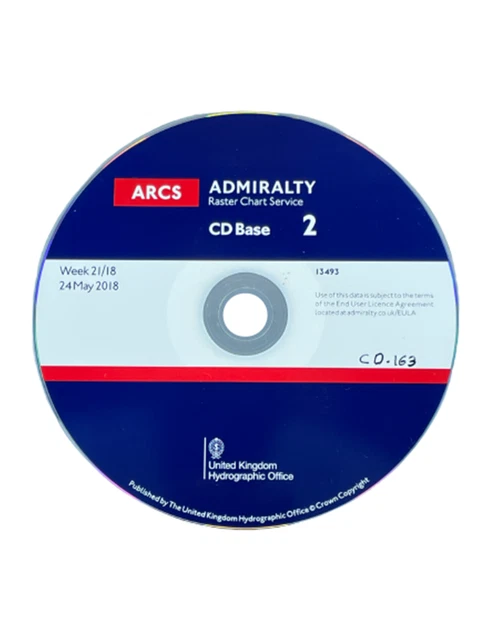 ADMIRALTY ARCS CD Base 2 Raster Chart Digital Official Maritime 21/18 ...