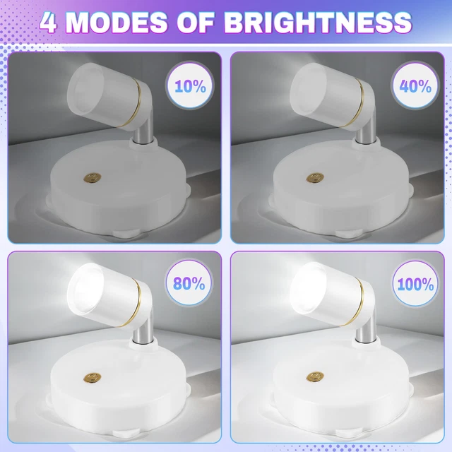 SPOT LIGHTS BATTERY Operated Accent Lights Indoor Dimmable LED ...