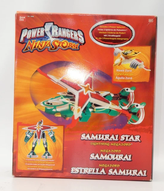 POWER RANGERS NINJA Storm Samurai Star Lightning Megazord dans sa boîte ...