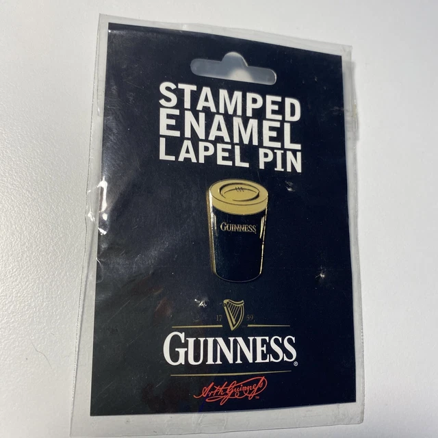 COLLECTIBLE GUINNESS STAMPED Enamel Lapel Pin / Cap Badge £3.13 ...