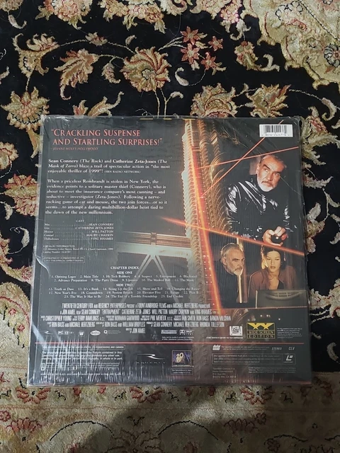 ENTRAPMENT (LASERDISC, 1999) Sean Connery, Catherine Zeta-Jones - Crime ...
