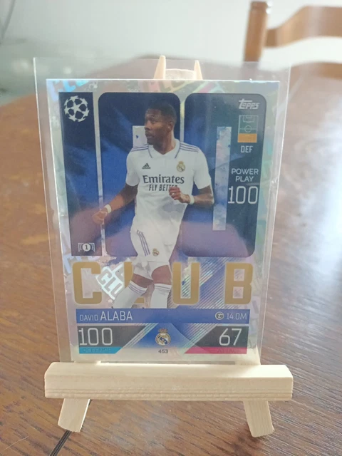 CARTE CARD CARTA 100 CLUB David ALABA Real Madrid Topps Match Attax ...