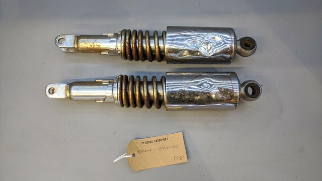 1971 HONDA CB500 CB 500 550 F Four SOHC rear suspension shocks pair ...