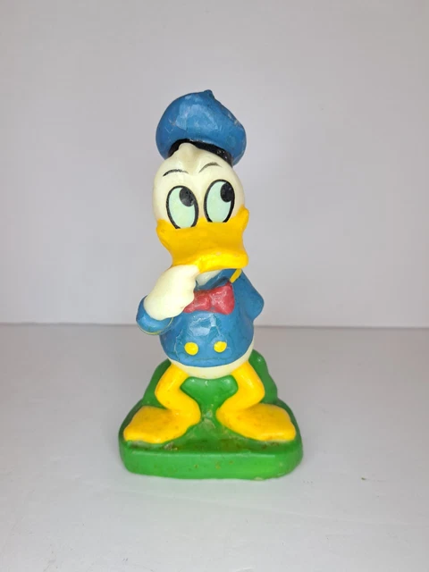VINTAGE WALT DISNEY Donald Duck Shaped Candle Hand Painted 1983 £19.83 ...