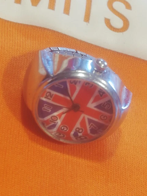 RANGERS FC UNION Jack Finger Watch Ring £10.00 - PicClick UK