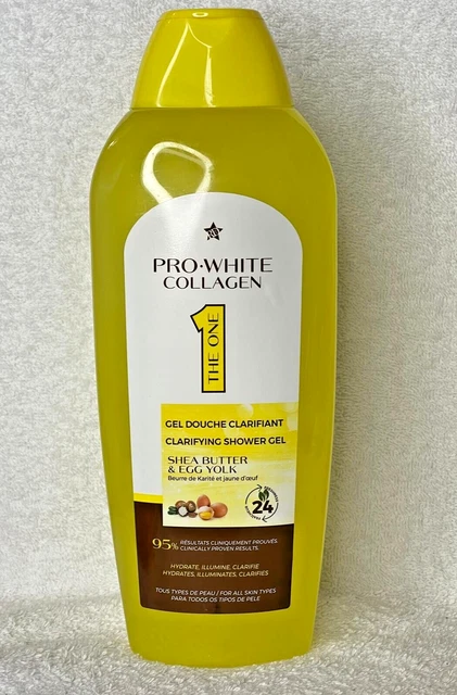 PRO-WHITE COLLAGEN GEL De Douche Clarifiant Anti Tache Pour Tout Type ...
