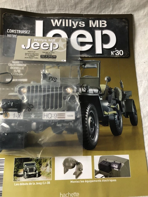 HACHETTE, DEAGOSTINI, CONSTRUIRE, build, voiture, car, Jeep Willys MB ...