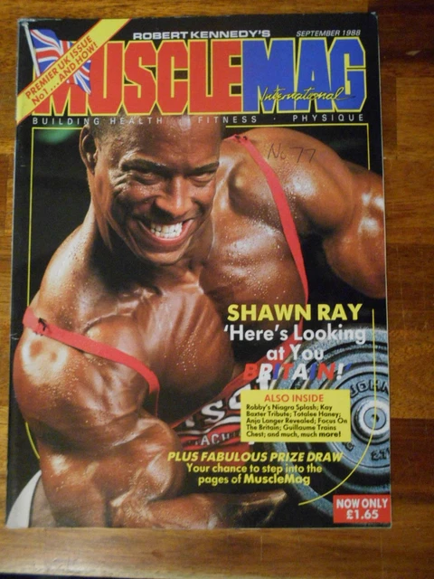 MUSCLEMAG #1 BODYBUILDING muscle PREMIERE ISSUE magazine SHAWN RAY 9-88 ...