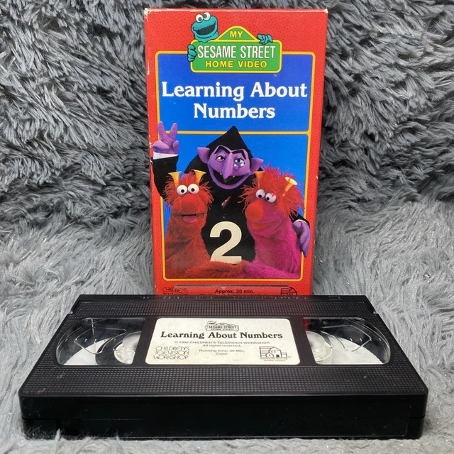 MY SESAME STREET Home Video Learning About Numbers VHS Tape 1986 Jim ...
