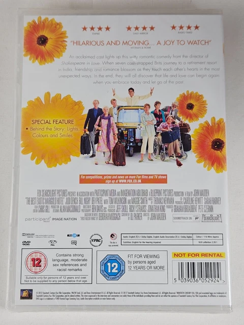 THE BEST EXOTIC Marigold Hotel DVD Dev Patel (New & Sealed) Region 2 £5 ...