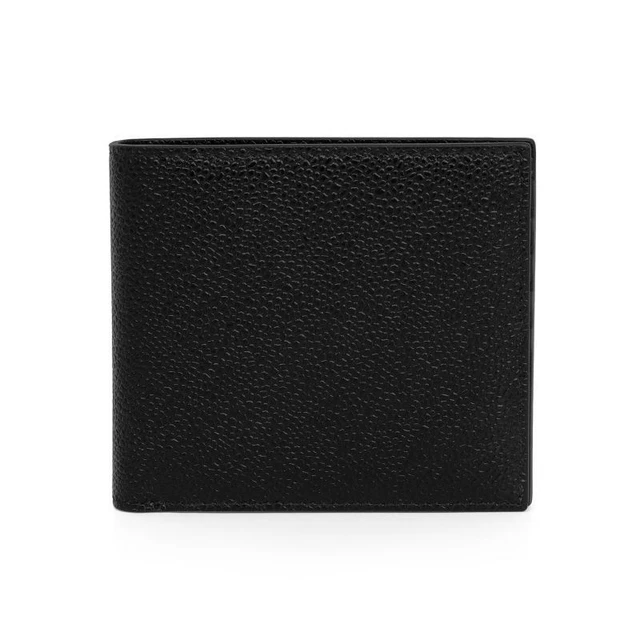 THOM BROWNE PEBBLE Grain Three Stripes Tab Wallet 149505634 £323.38 ...